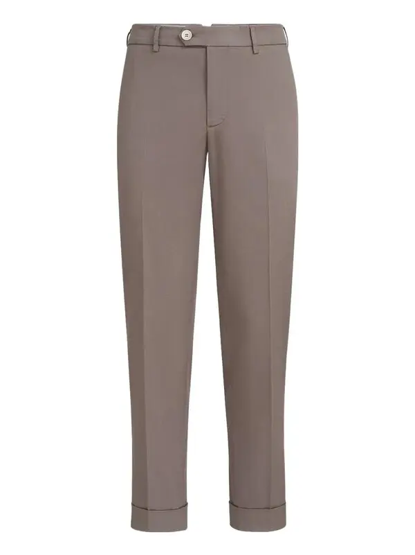 Brunello Cucinelli Tailored Tapered-leg Trousers - Hazelnut