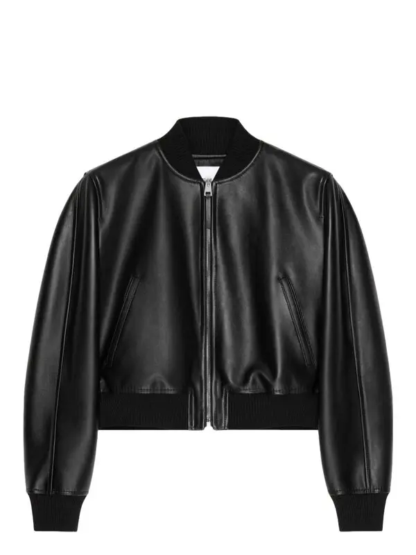 Givenchy Ribbed Trim Bomber Jacket - Black