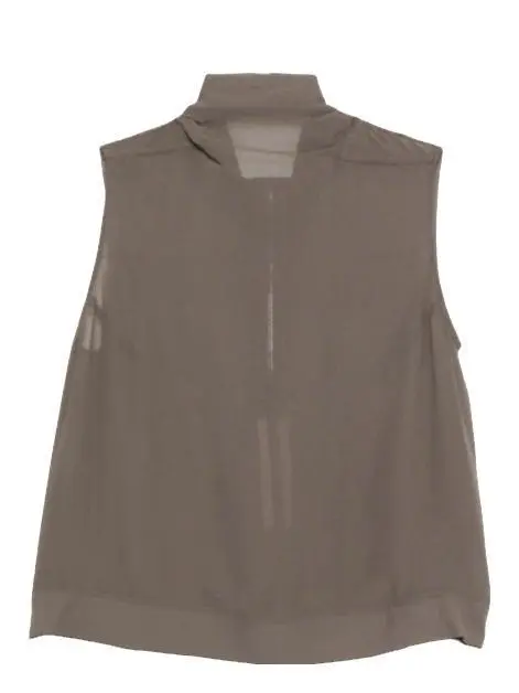 Rick Owens High Neck Sleeveless Top - Gray