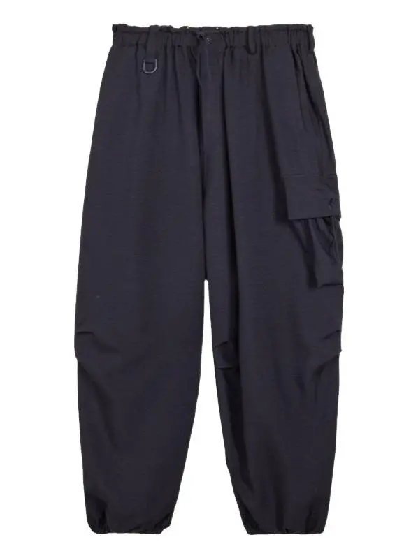 Y3 Sport Uniform Wide Cargo Trousers - Black