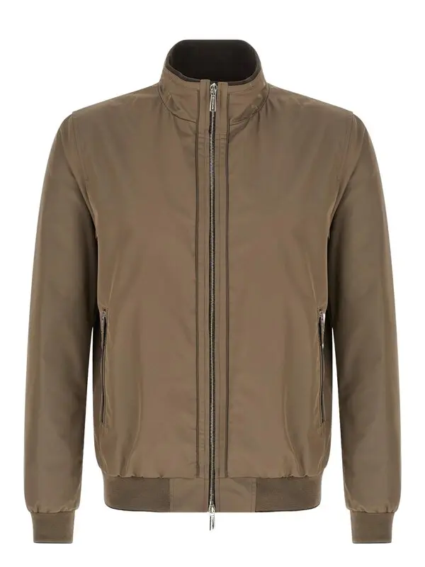 MOORER Bomber Jacket - Brown