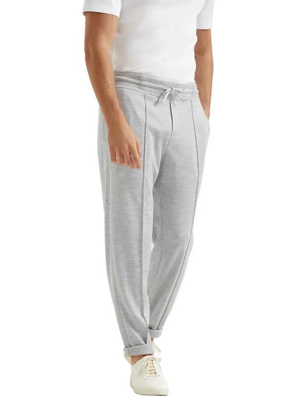 Brunello Cucinelli French Terry Track Pants - Gray