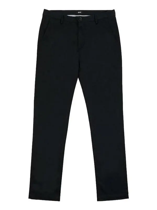 Hugo Boss Tailored Slacks With Belt Loops - Black