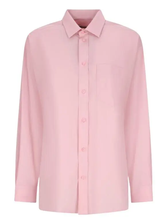 DARKPARK Logo Embroidered Shirt - Pink