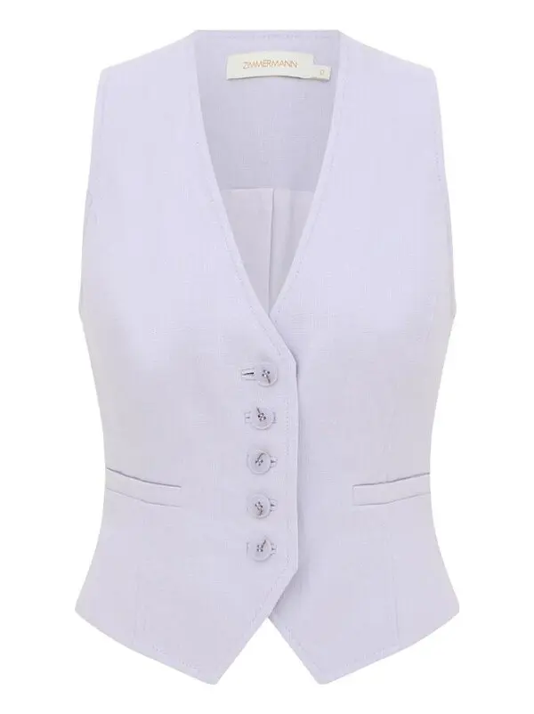 Zimmermann Luna Waistcoat - Lilac