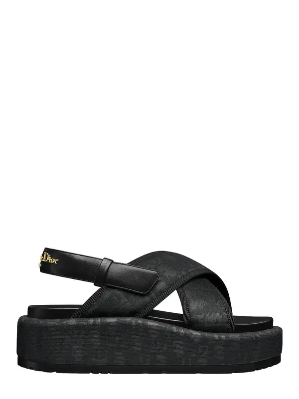 Dior Open-toe Platform Sandals - Black