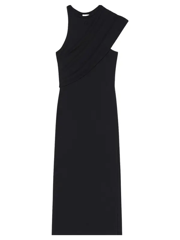 COURREGES Courrèges Knitted Draped Dress - Black