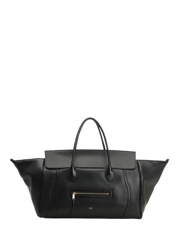 Celine Leather Tote Bag - Luggage