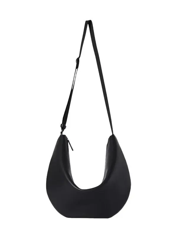 THE ROW Zipped Shoulder Bag - Black