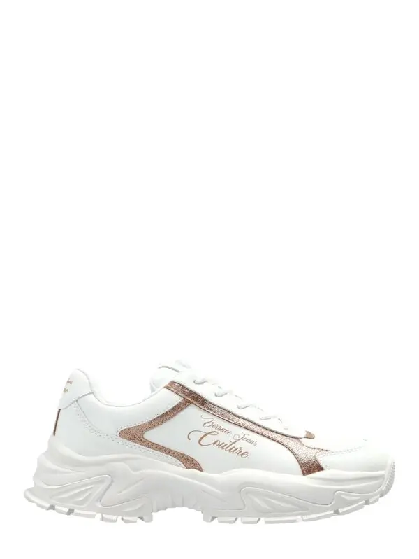 Versace Logo Printed Low-top Sneakers - White