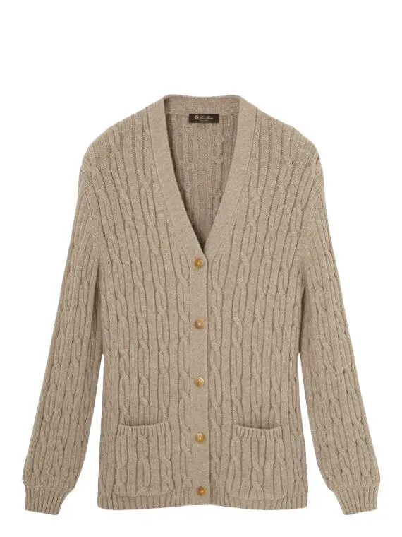 Loro Piana Napier Firefly Cardigan - Lunar Crater