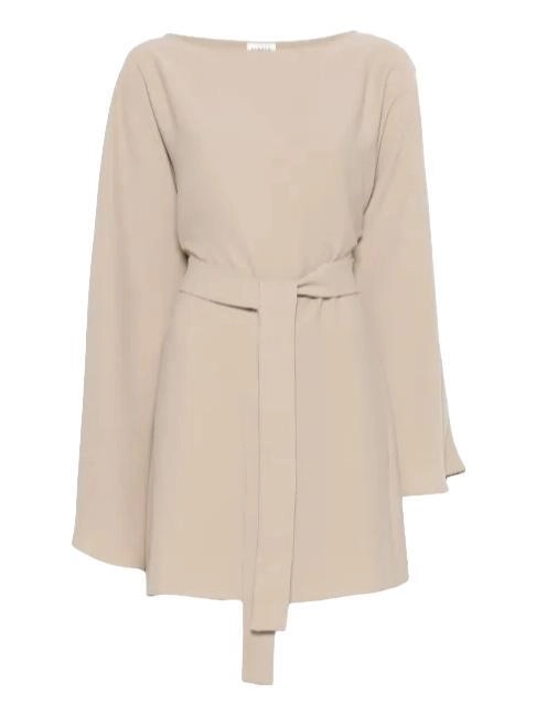 P.a.r.o.s.h Belted Mini Dress - Light Sand