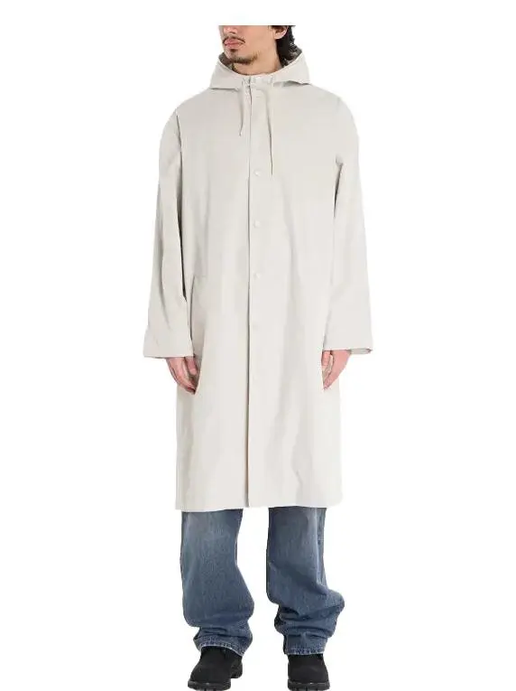 A.p.c. Kim Single-breasted Hooded Parka - White