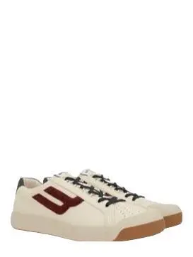 Bally Logo Flocked Low-top Sneakers - Nude