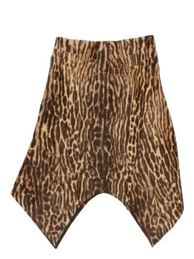 Attico Printed Pleated Skirt - Brown
