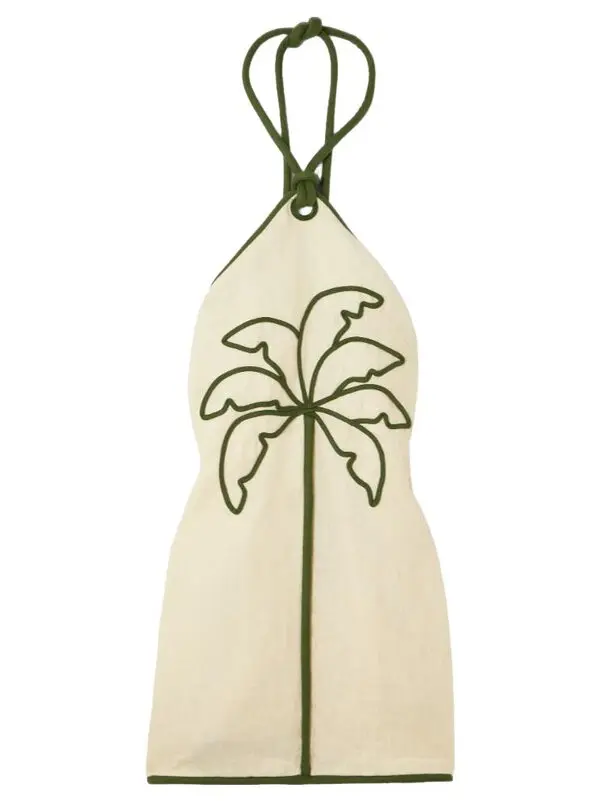 Farm Rio Embroidered Mini Dress - Sand