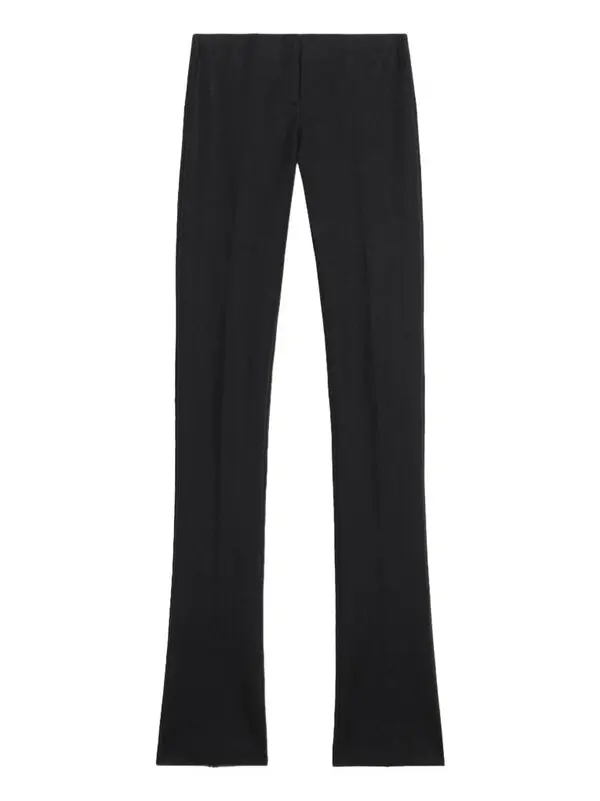 Blumarine Satin Cigarette Pants - Black