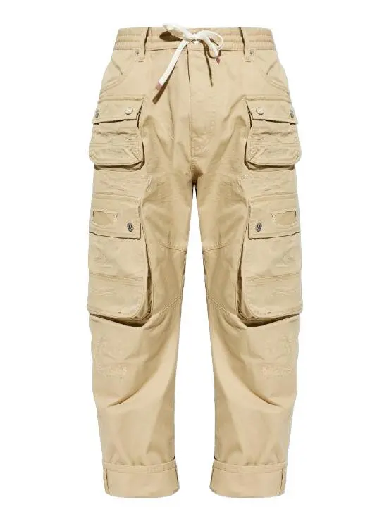 Dsquared2 Relaxed Cargo Pants With Drawstring - Beige