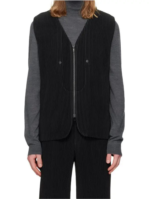 Issey Miyake Homme Plissé Quarry Vest - Black