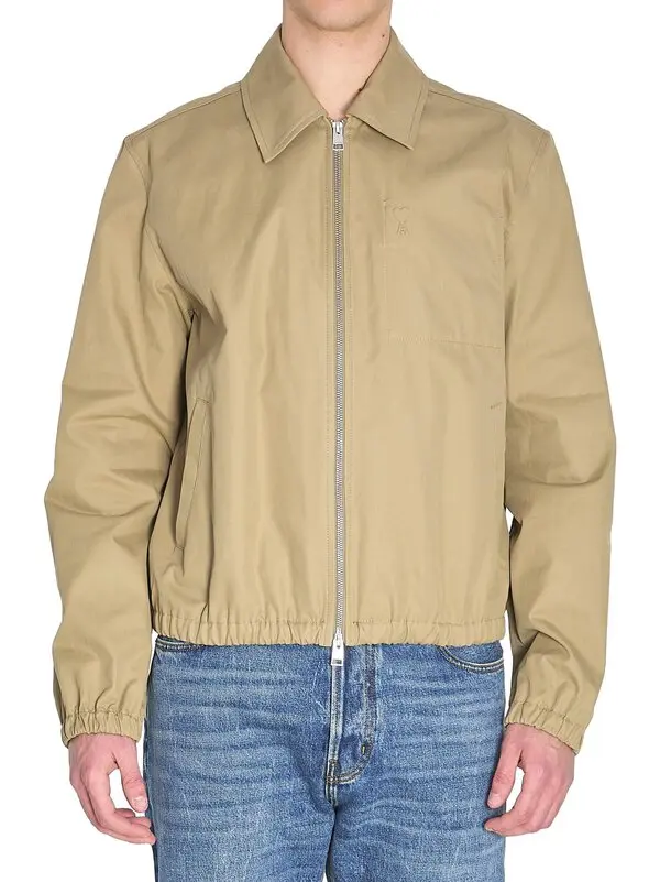 Ami De Coeur Zipped Jacket - Beige
