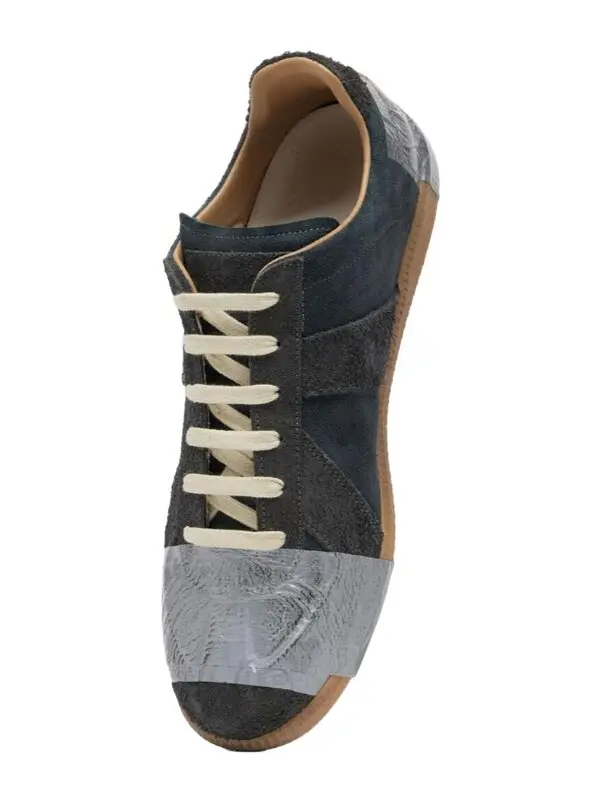 MAISON MARGIELA Replica Sneakers With Lace-up Closure - Black