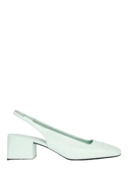 COURREGES 55mm Ac Slingback Pumps - Light Mint Green