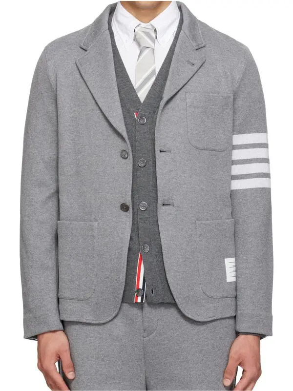 Thom Browne 4-bar Blazer - Medium Gray
