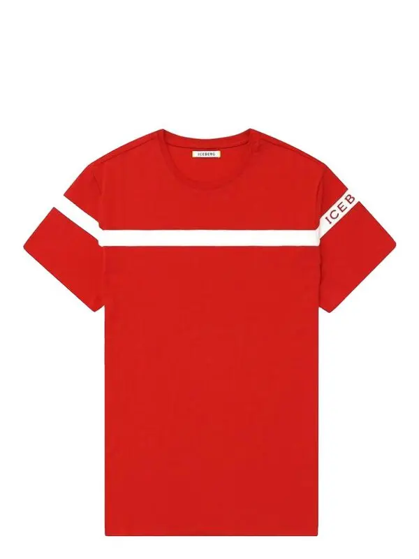 Iceberg Logo Printed T-shirt - Red
