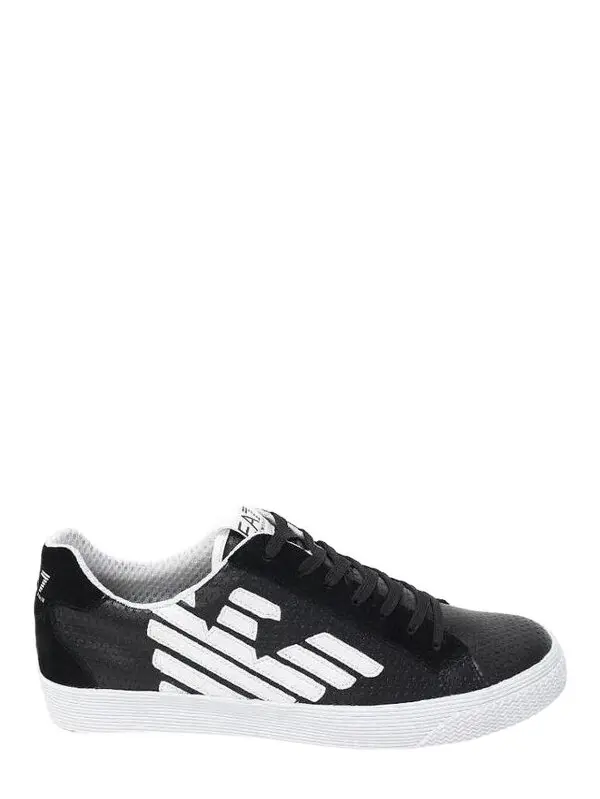 EA7 Casual Sneakers With Logo Detailing - Black
