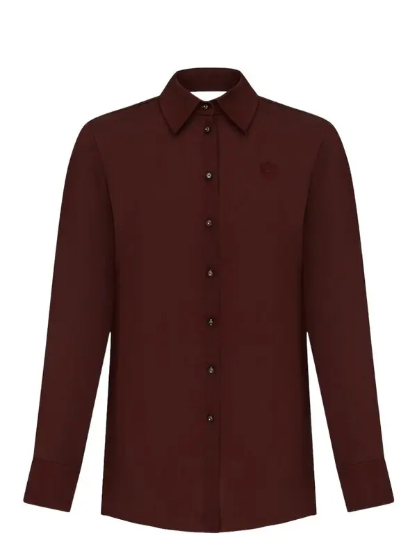 Zimmermann Luna Satin Shirt - Wine