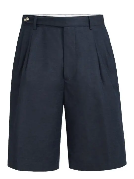 Brunello Cucinelli Pleated Bermuda Shorts - Black