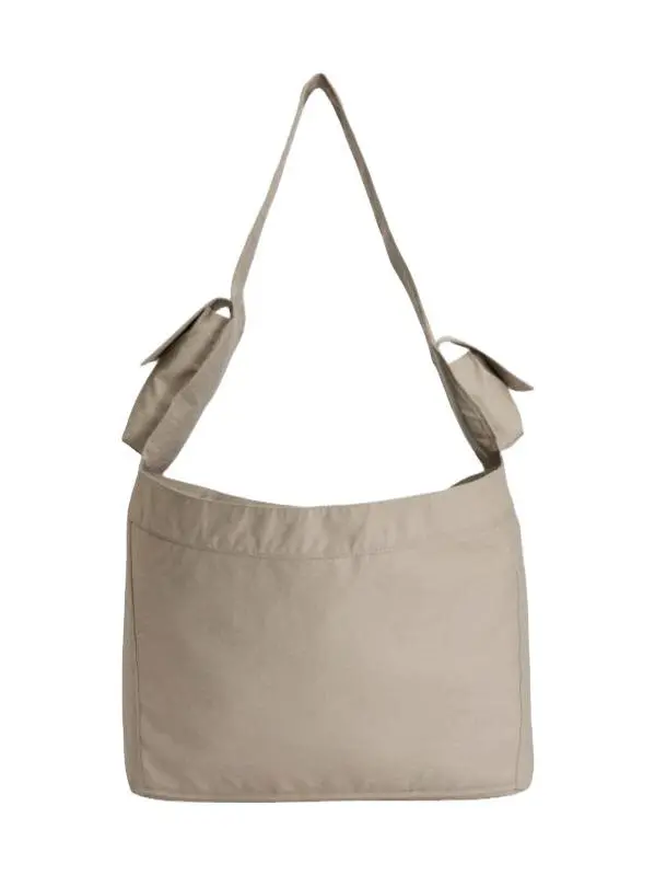 Y3 Newspaper Large Shoulder Bag - Light Brown