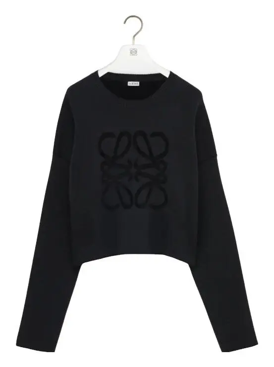 Loewe Anagram Crewneck Jumper - Black