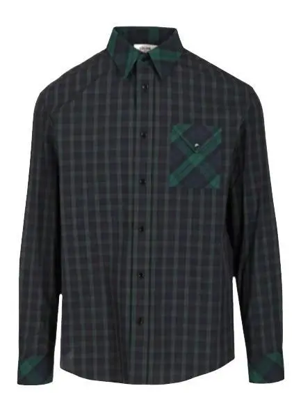 Celine Shirt In Tartan Cotton - Black