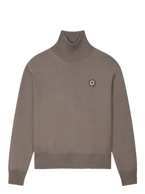 Kenzo Boke Flower 2.0 Embroidered High Neck Jumper - Taupe