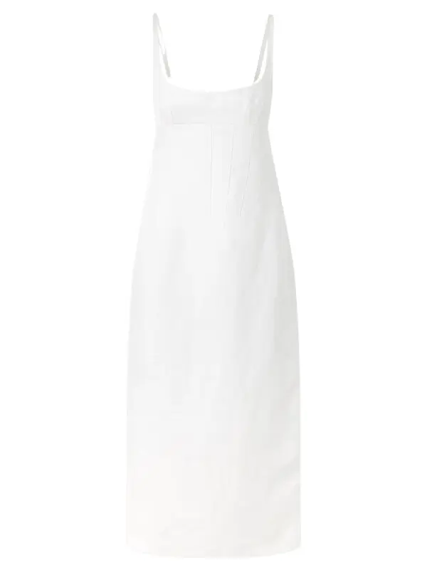 Khaite Lotte Midi Dress - Cream