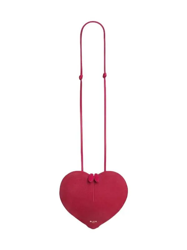 Alaïa Heart Shoulder Bag - Red