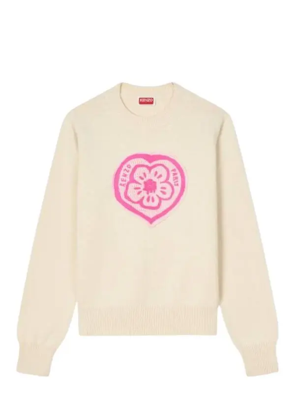 Kenzo Boke Heart Jumper - Nude