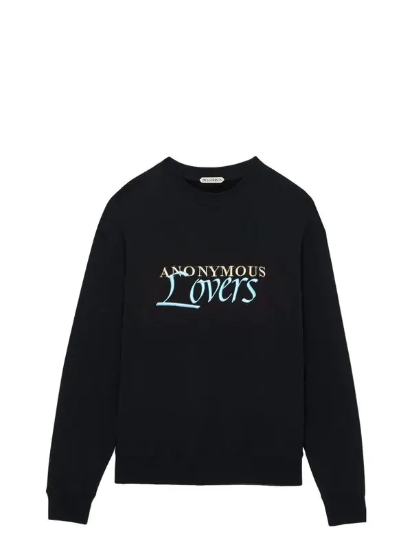 J.W.ANDERSON Jw Anderson Anonymous Lovers Sweatshirt - Water-washed Black
