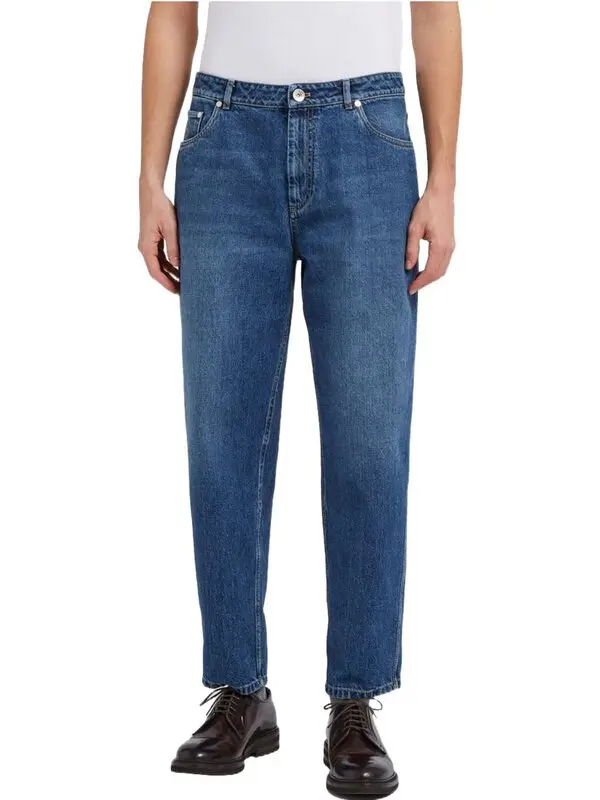 Brunello Cucinelli Straight-leg Denim Jeans - Blue