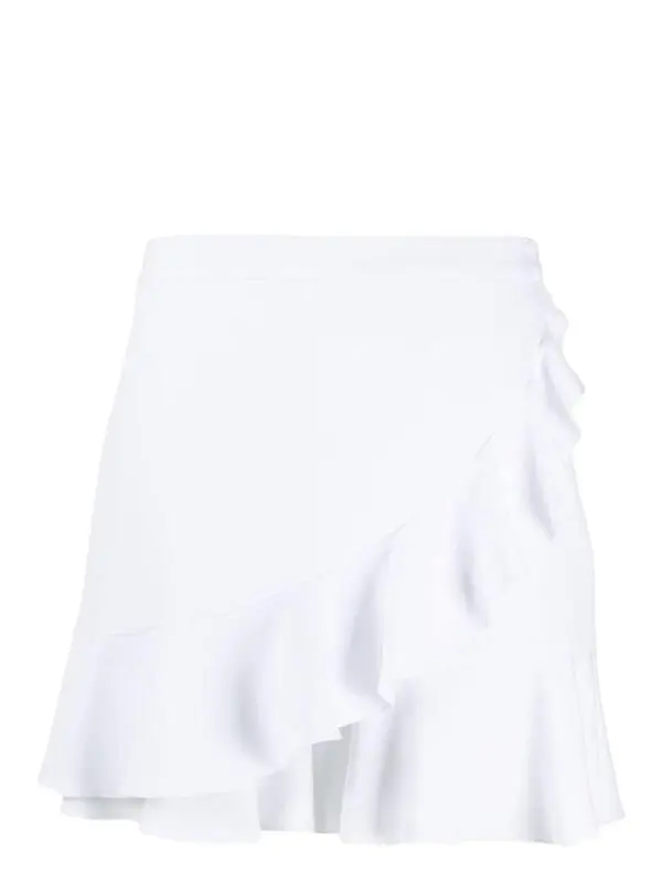Moschino Ruffled Wrap Shorts - White