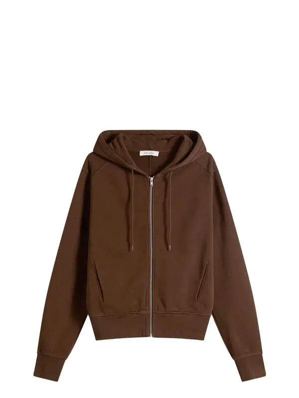 ENTIRE STUDIOS Drawstring Hooded Sweatshirt - Brunette