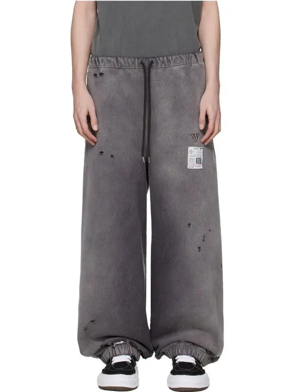 Mihara Yasuhiro Sun Faded Like Sweatpants - Black