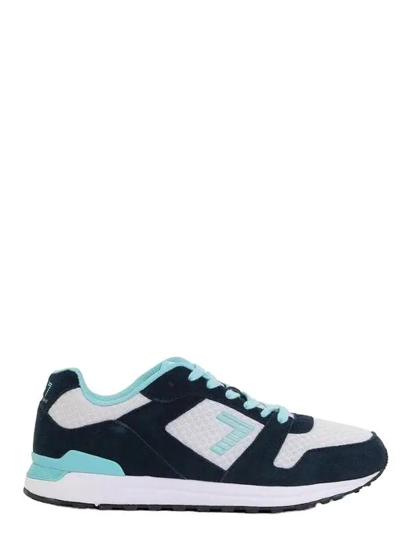 EA7 Round Toe Lace-up Casual Sneakers - Black