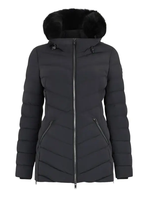 Moose Knuckles Long Sleeve Down Jacket - Black