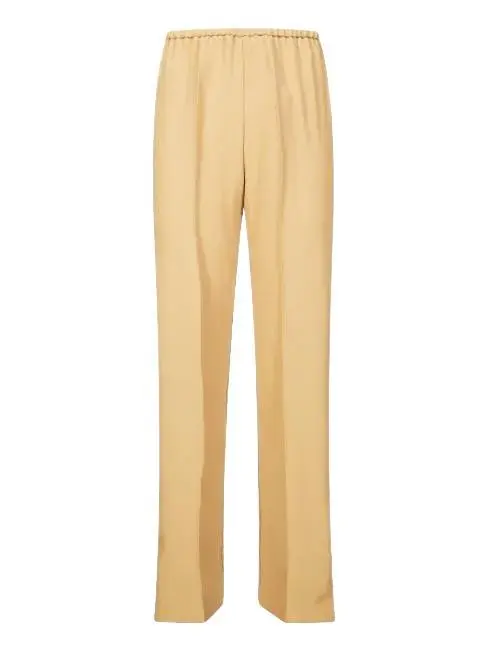 FORTE_FORTE Elasticated Side-slit Trousers - Nude