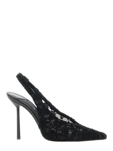 LE SILLA Chantilly Slingback Pointed Pumps - Black