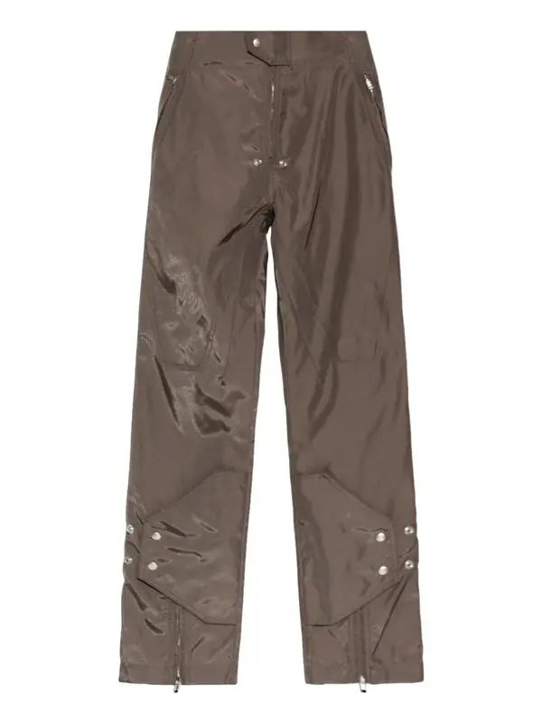 Rick Owens Belted Drawstring High-waisted Pants - Brown