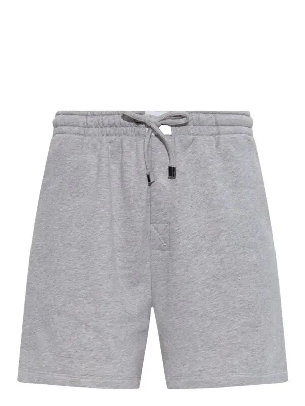 Attico Logo Patch Drawstring Shorts - Grey