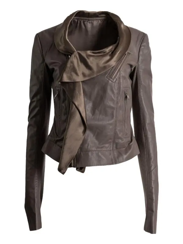 Rick Owens Cropped Draped Jacket - Black